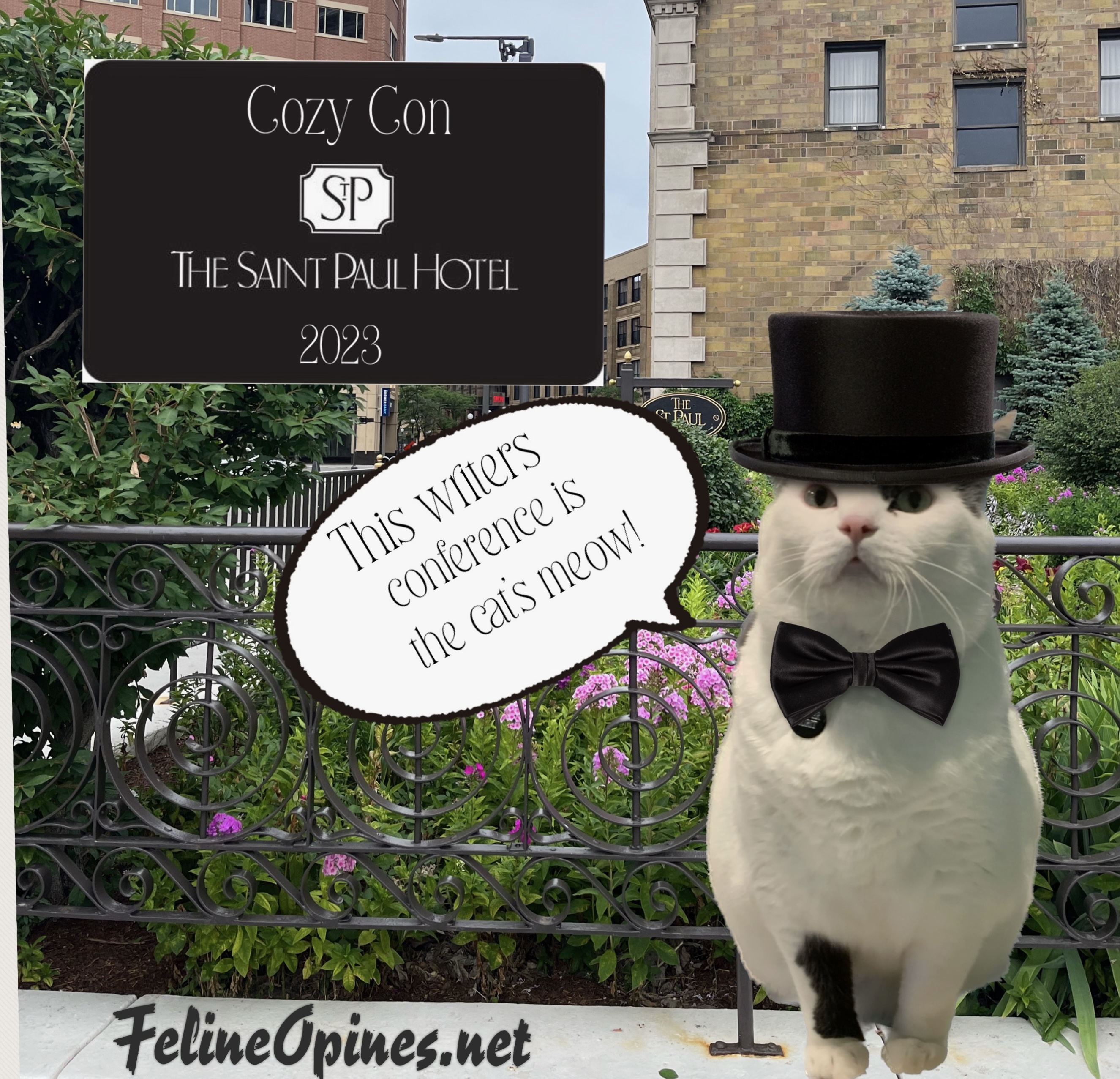 Greetings from the writers conference-it’s cozy! | Home | felineopines